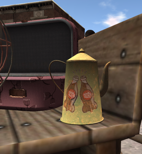 Second Life Marketplace - rusty old tea pot